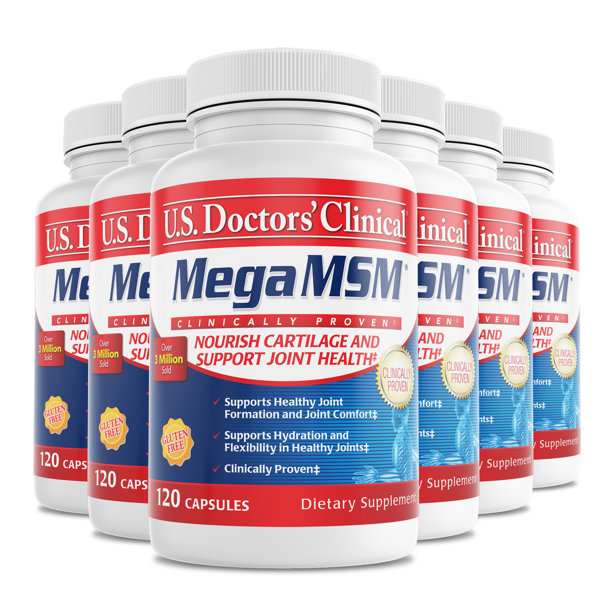 Mega MSM - 6 Pack – U.S. Doctors' Clinical